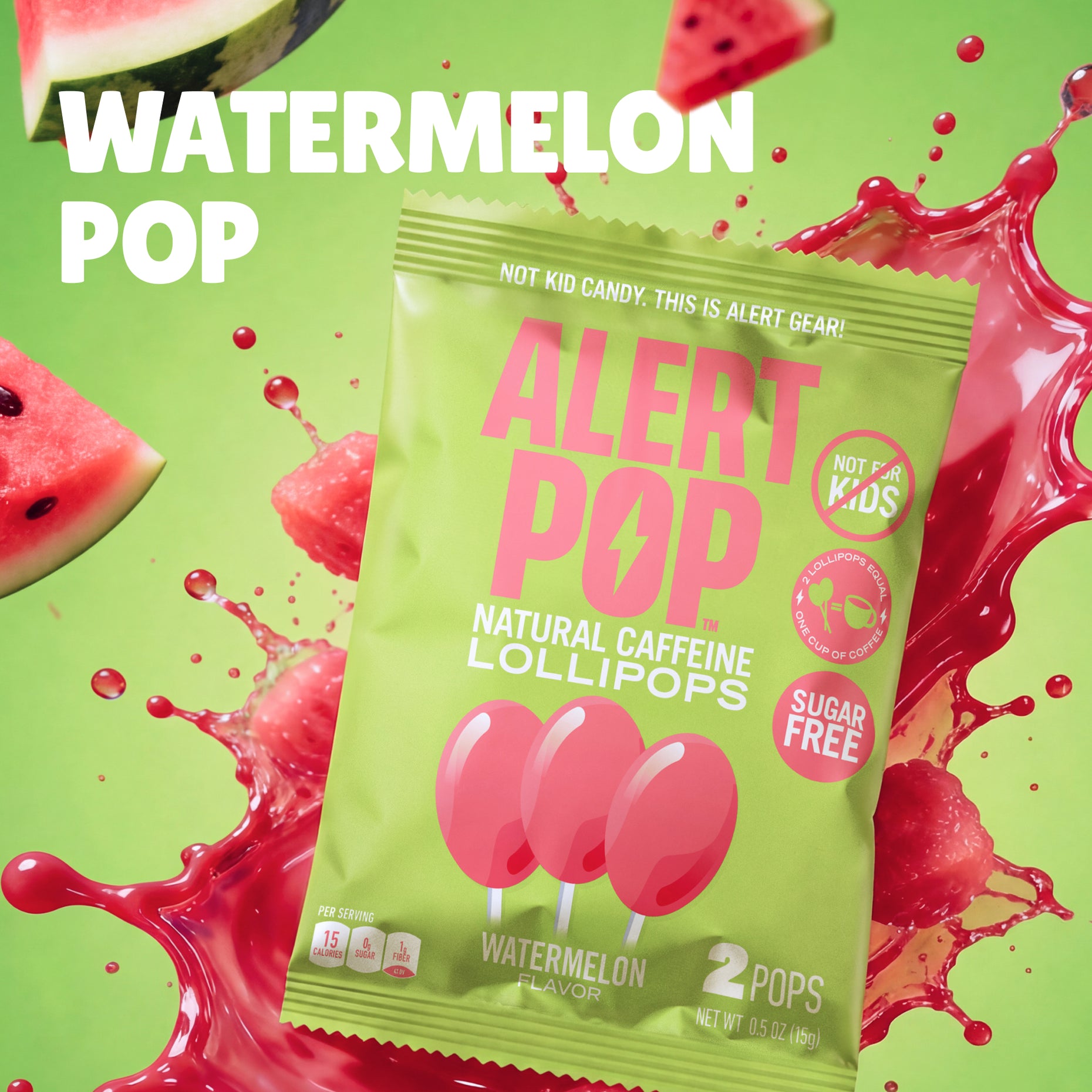 Alert Pop™ Sugar Free Lollipops with Caffeine – Alertpop